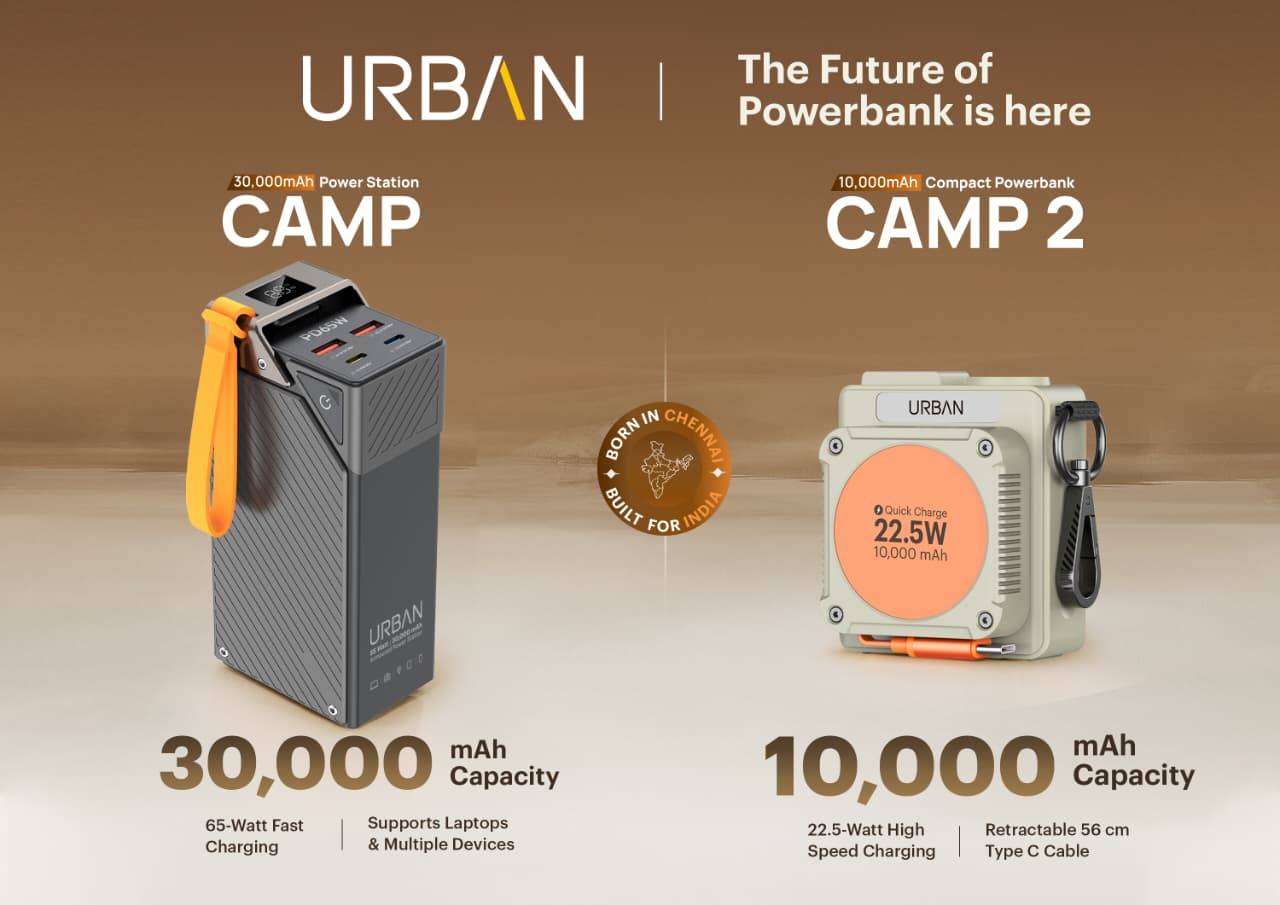 URBAN Launches CAMP & CAMP 2 Powerbanks: Rugged, Intelligent, and Ready ...